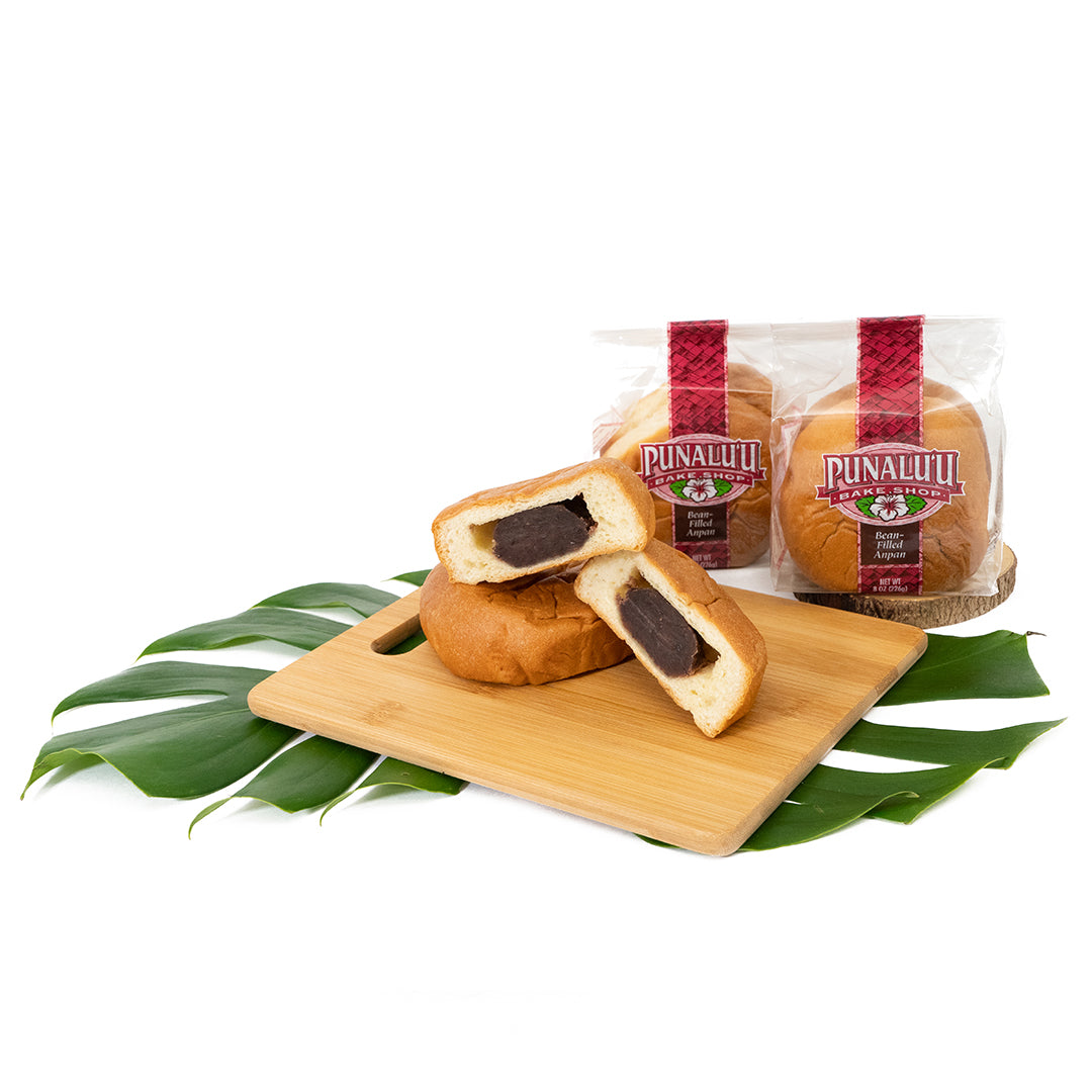 Bean-filled anpans 3 / 2-pk. 8 oz. – Punalu‘u Bake Shop