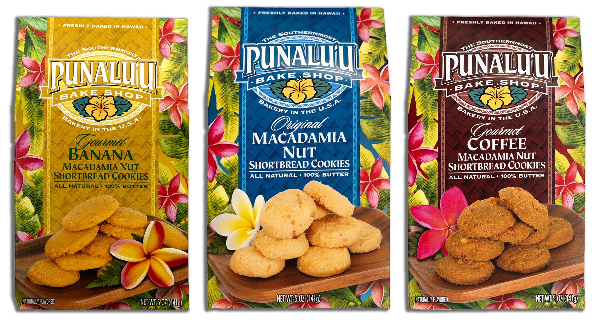 Punaluʻu Macadamia Nut Shortbread Cookies - Box 4 – Punalu‘u Bake Shop